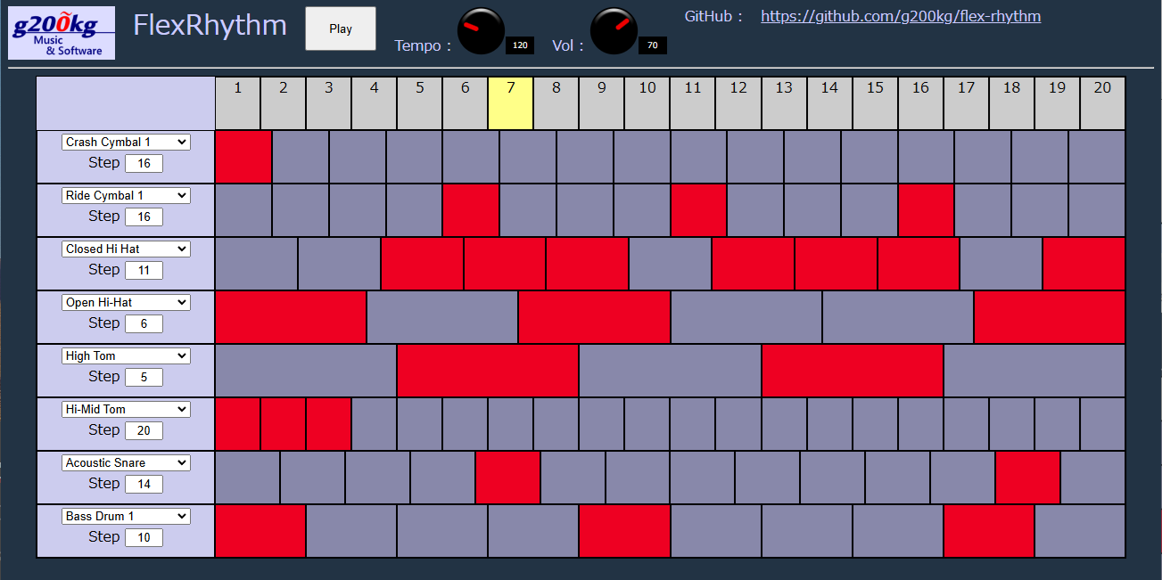 GitHub - g200kg/flex-rhythm